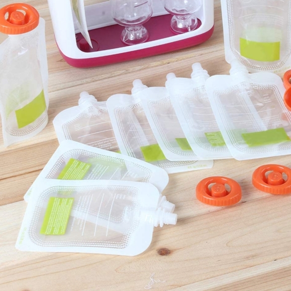 Infantino | Kitchen | Infantino Reusable Food Pouches With Lids Nwt ...